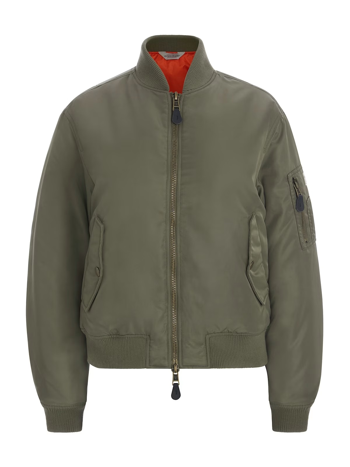Nylon Bomber Jacket - Green - GUESS
